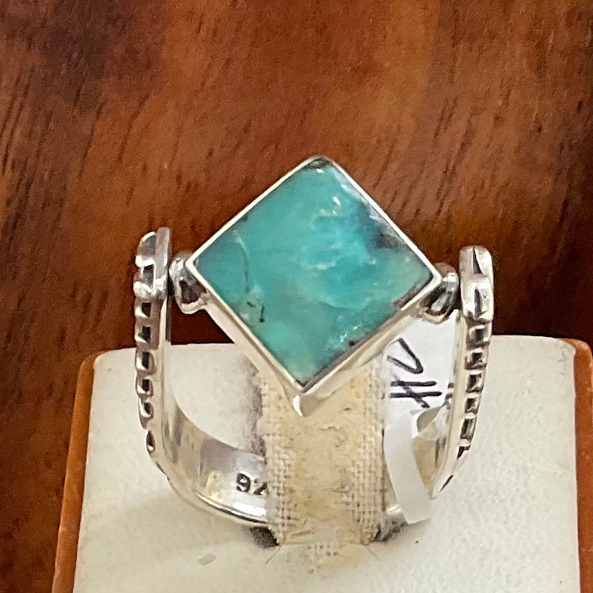 AQUA OPAL/SILVER REVERSIBLE RING, STERLING SILVER – Maxson Art